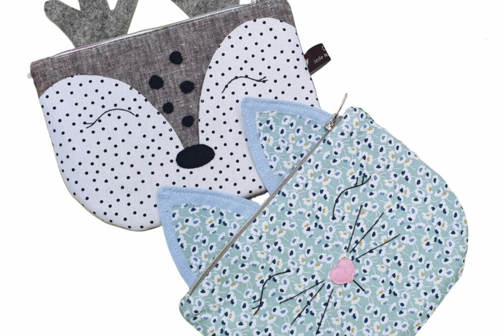 Patron gratuit : Tuto couture pochettes animaux - Snaply Magazine