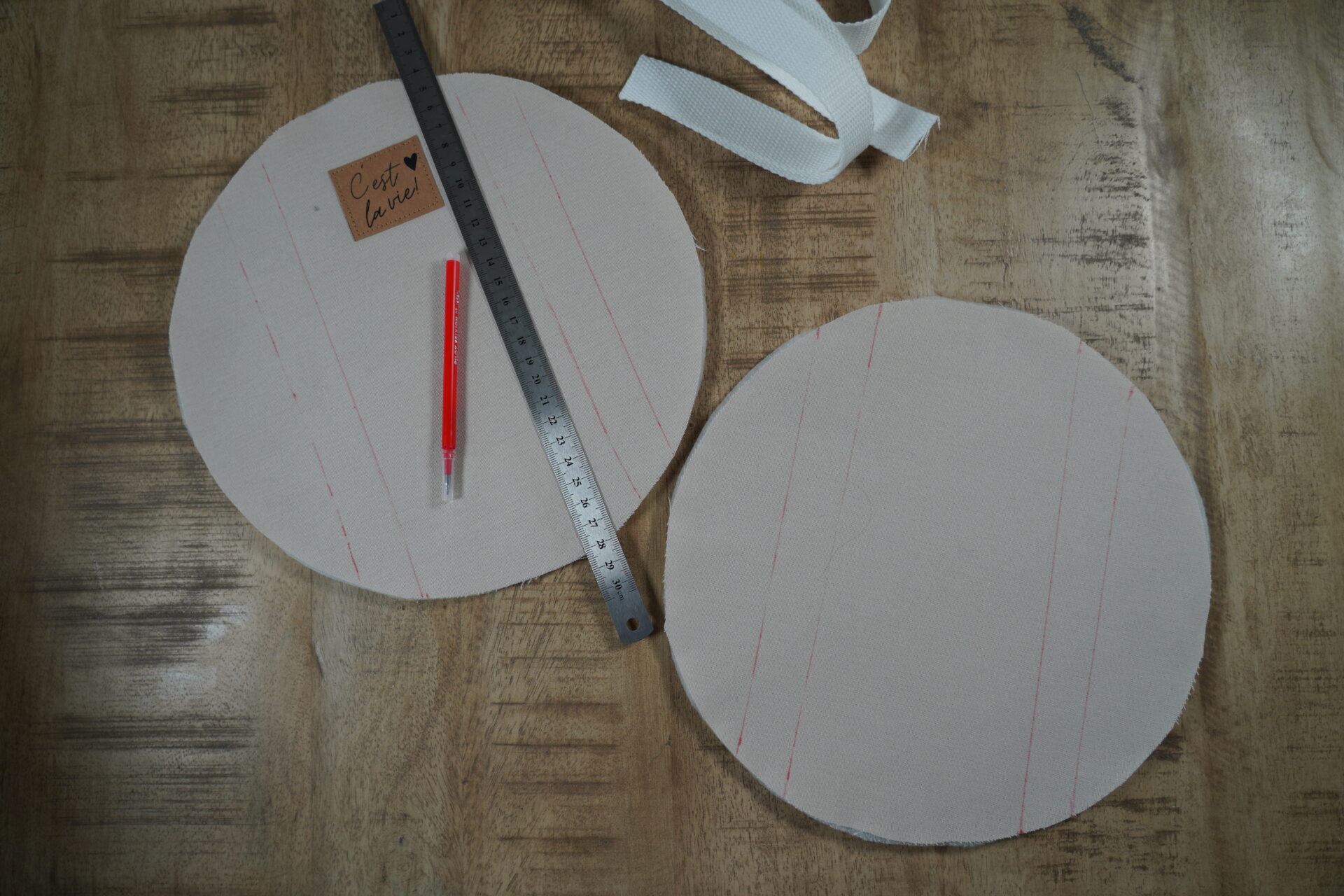 Patron gratuit : Tuto sac rond - Snaply Magazine